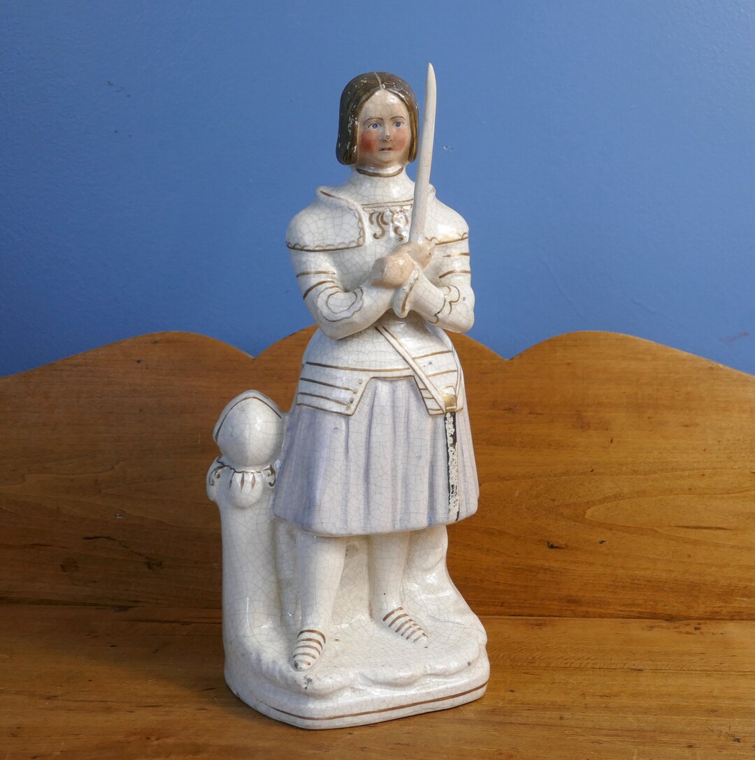 Large Staffordshire Joan of Arc Figure - Etsy