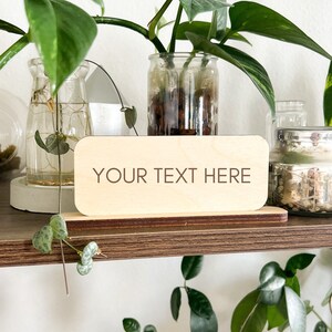 Custom Wooden Small Tabletop Signs (set of 5) | Market Pop-up Signs - Etsy
