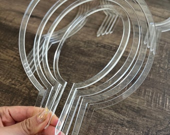 Arch Acrylic Plant Trellis Supports set of 2 / Rainbow Plant Trellis ...