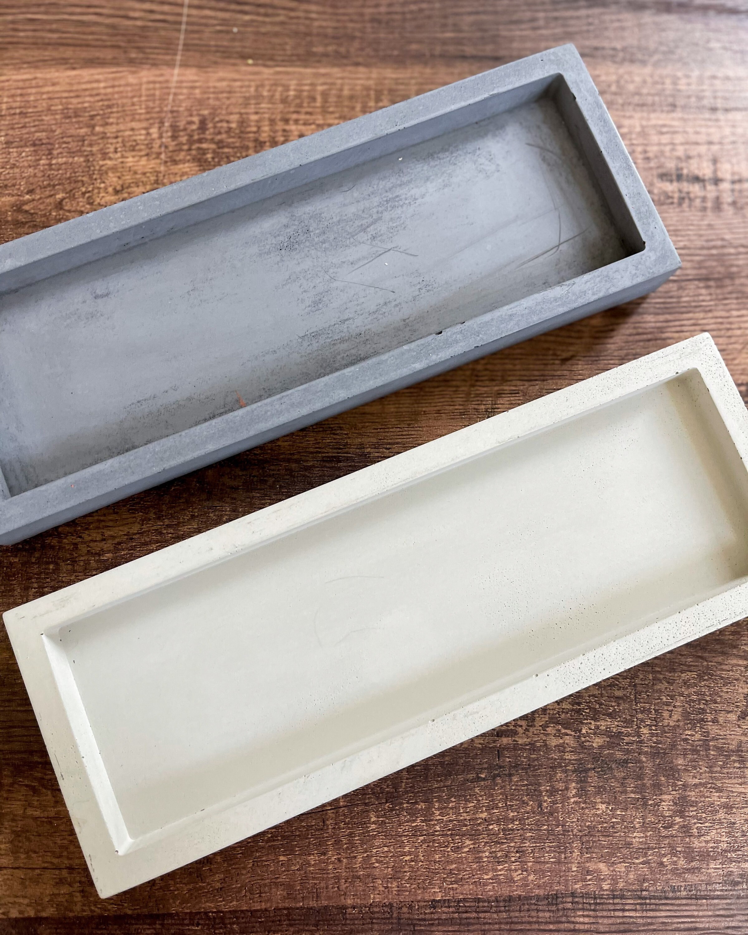 Long Large Rectangle Concrete Decorative Tray / Coffee Table | Etsy