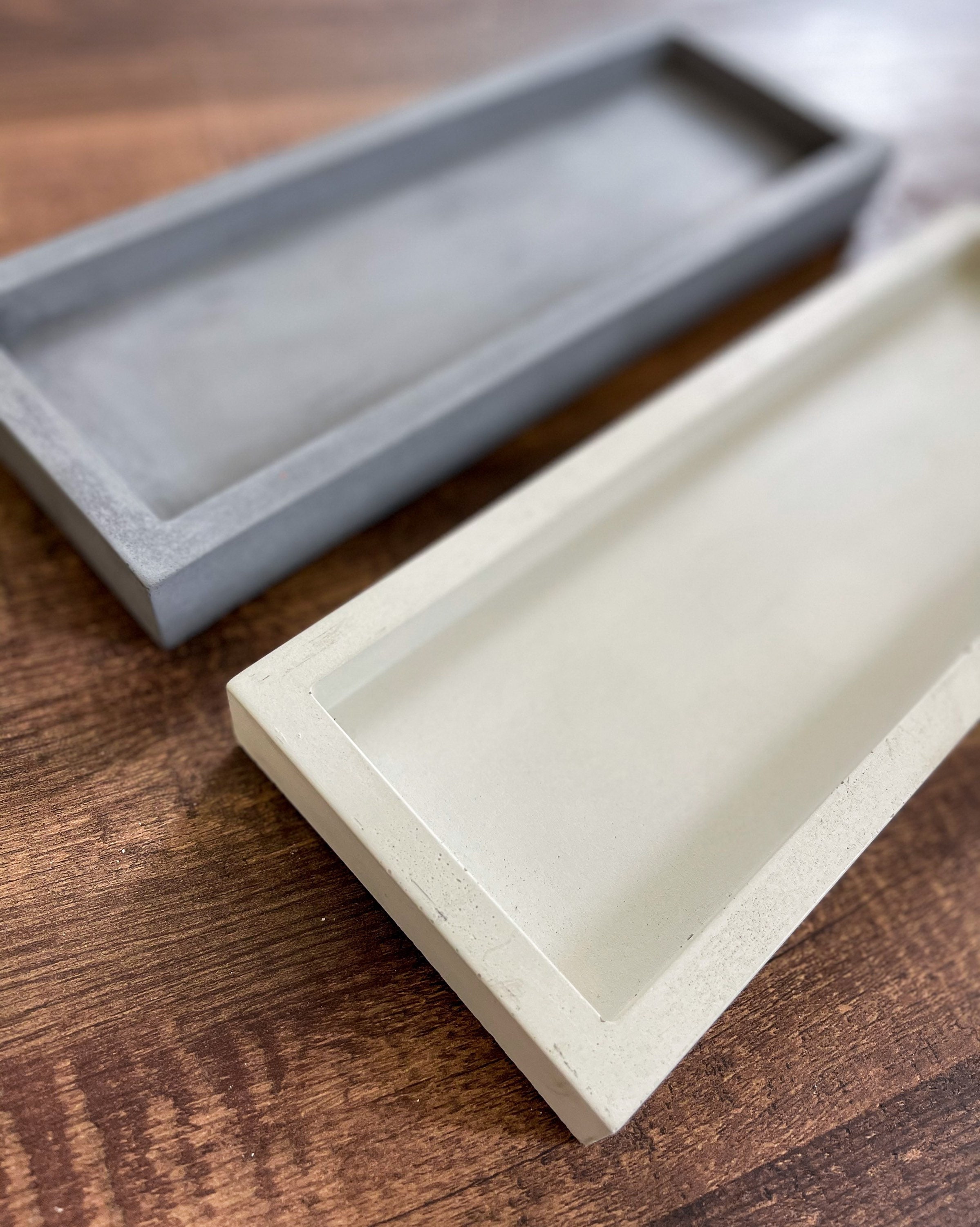 Long Large Rectangle Concrete Decorative Tray / Coffee Table | Etsy