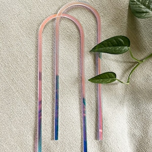Arch Acrylic Plant Trellis Supports (set of 2) / Rainbow Plant Trellis ...