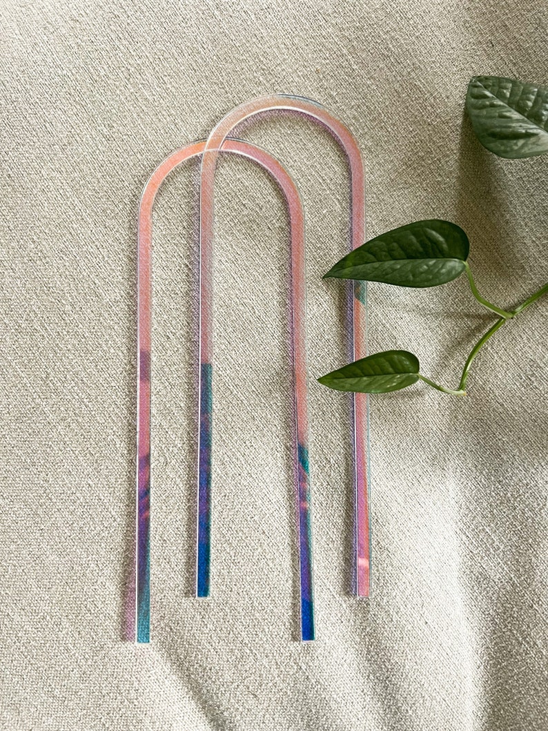 Arch Acrylic Plant Trellis Supports set of 2 / Rainbow Plant - Etsy