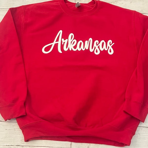 Sweatshirt With Puff Vinyl - Etsy