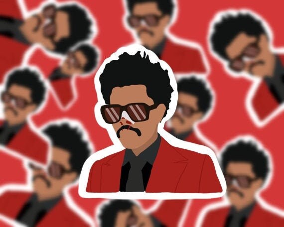 The Weeknd Waterproof Sticker | Etsy