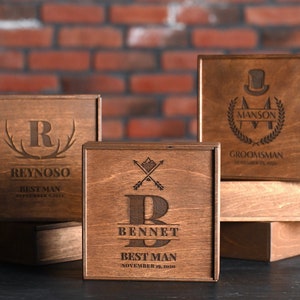 Groomsmen Proposal Box Will You Be My Groomsman, Best Man Proposal ...