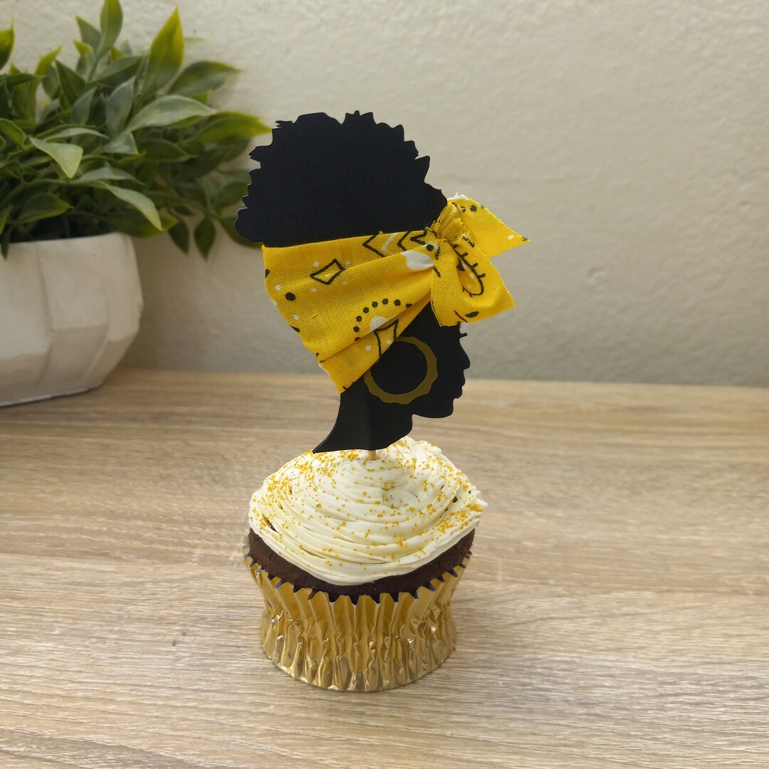 Yellow Bandana Cup Cake Toppers - Etsy