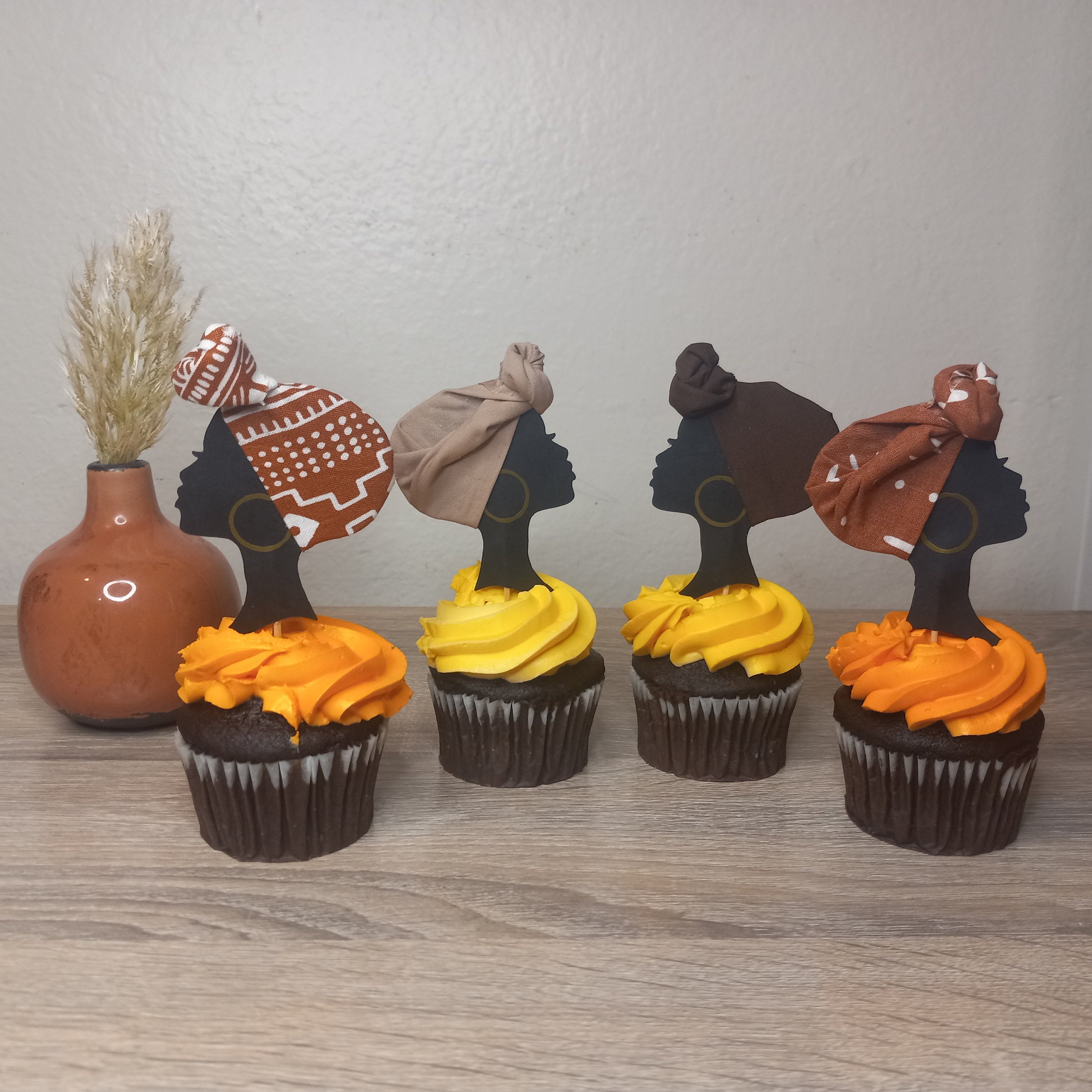 Shades of Brown Cupcake Toppers - Etsy