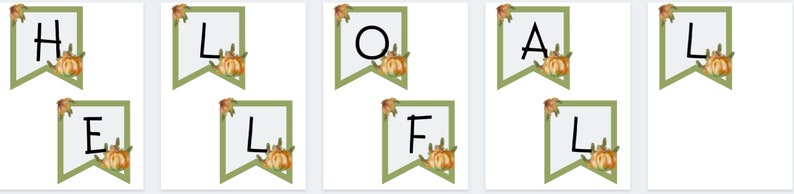 Hello Fall Banner Printable - Etsy