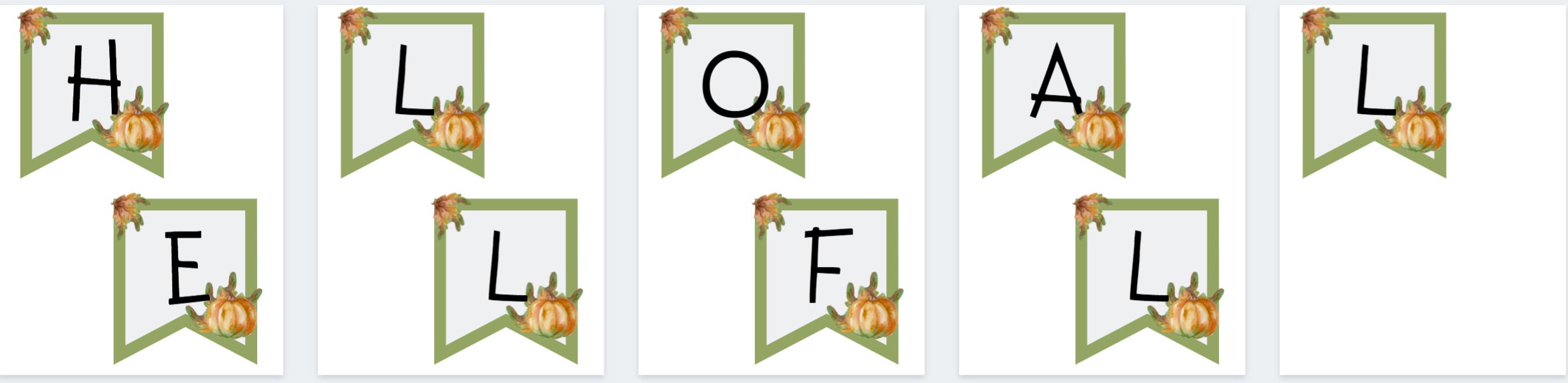 Hello Fall Banner Printable - Etsy