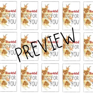 Set of Printable Gratitude Treat Bag Toppers and Two Gift Tags - 4 ...