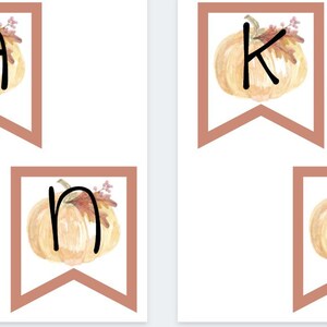 Thankful Banner Printable - Etsy