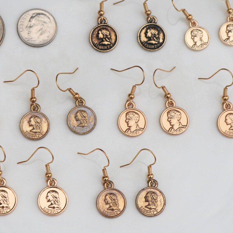 Coin Earrings - Etsy