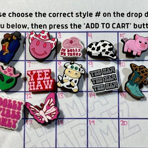 YEE HAW Croc Charm Cowgirl Croc Charm Boots Croc Charms Piggy Croc ...