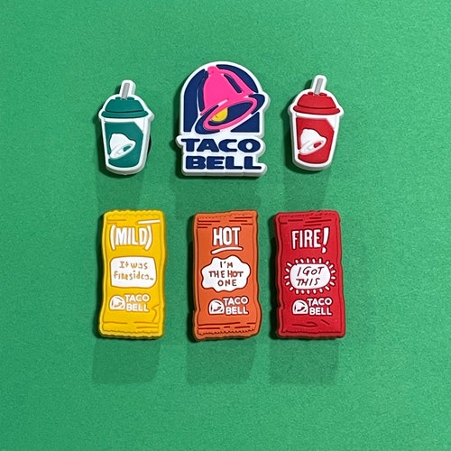 Food Shoe Charms I Taco Croc Charms I Hot Sauce Croc Charms - Etsy