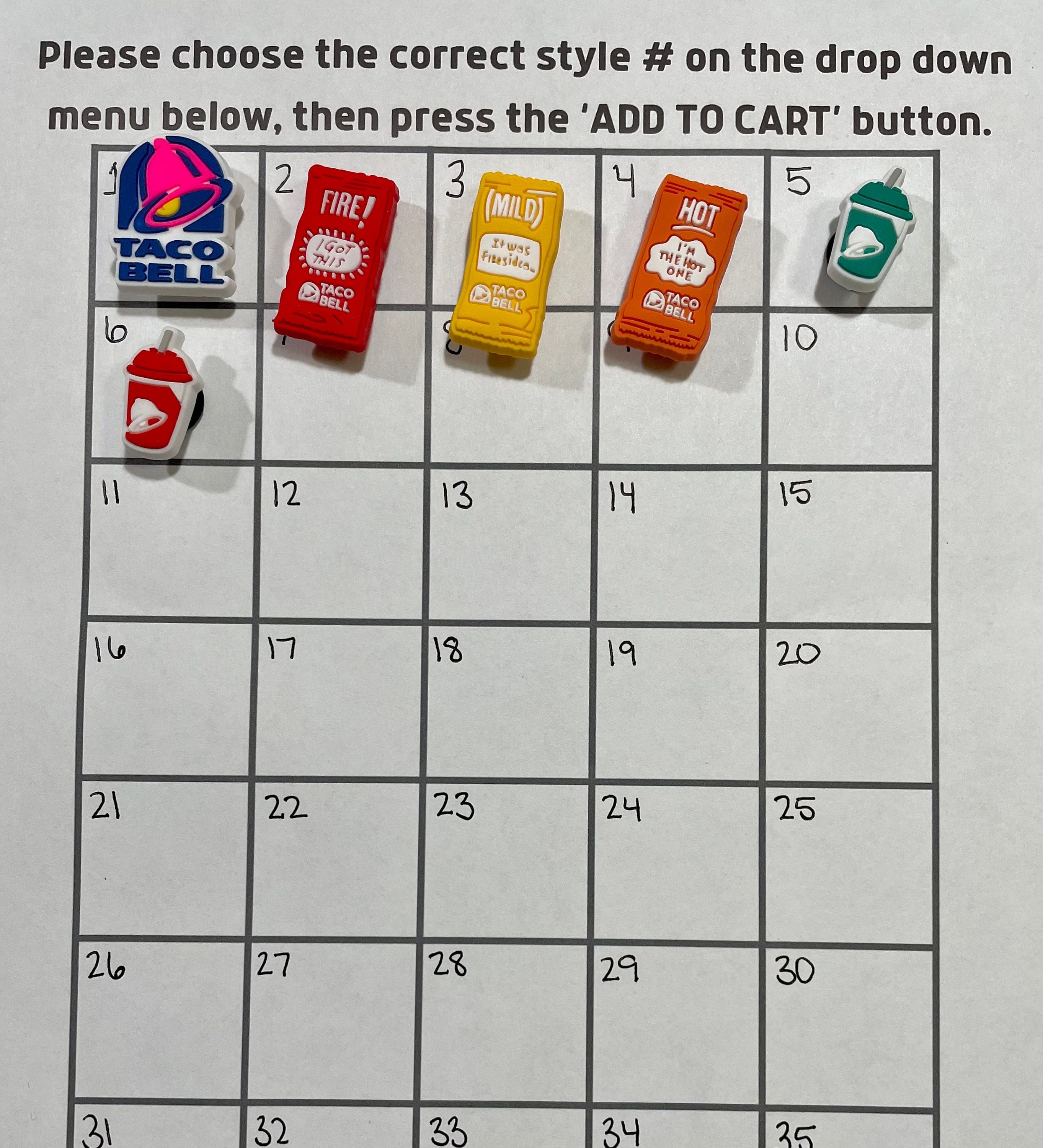 Food Shoe Charms I Taco Croc Charms I Hot Sauce Croc Charms - Etsy