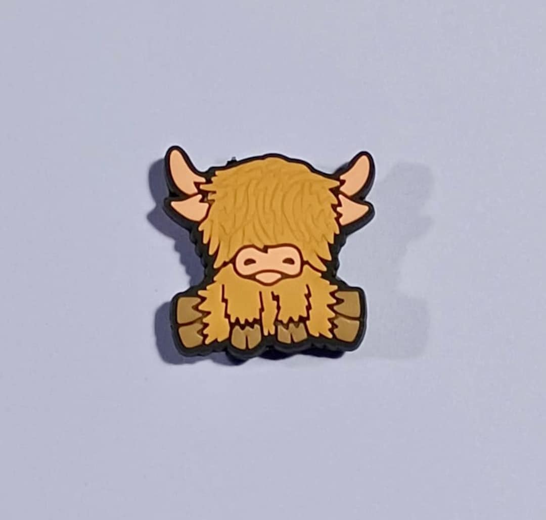 Highland Cow Croc Charm - Etsy
