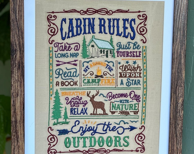 Cabin Rules - Etsy