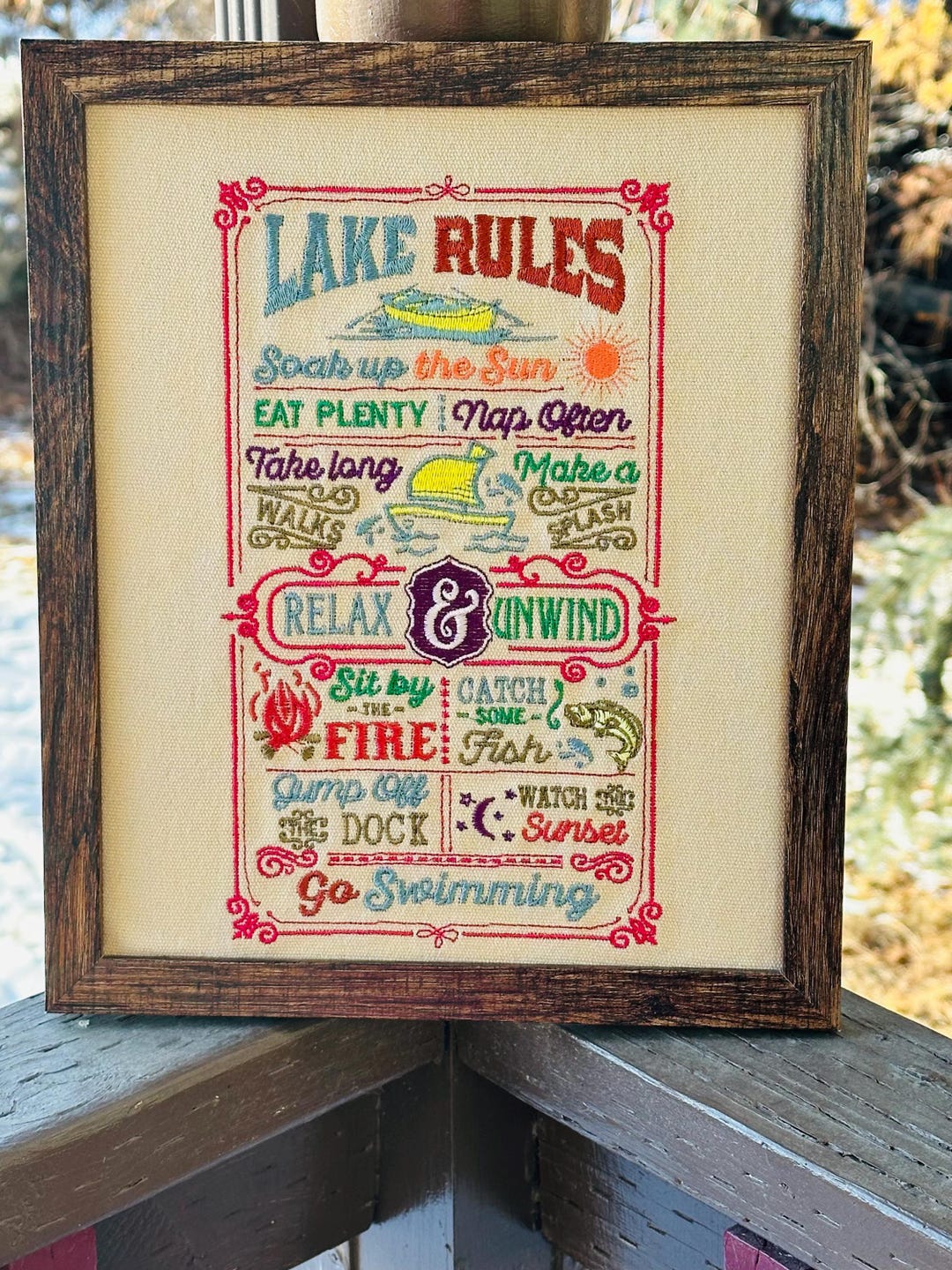 Lake Rules - Etsy