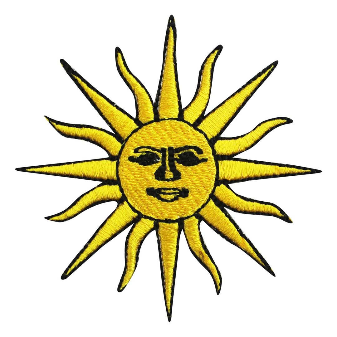 Sun of May Patch, Sun Patch Embroidered Iron on Sew on Patch Badge for ...