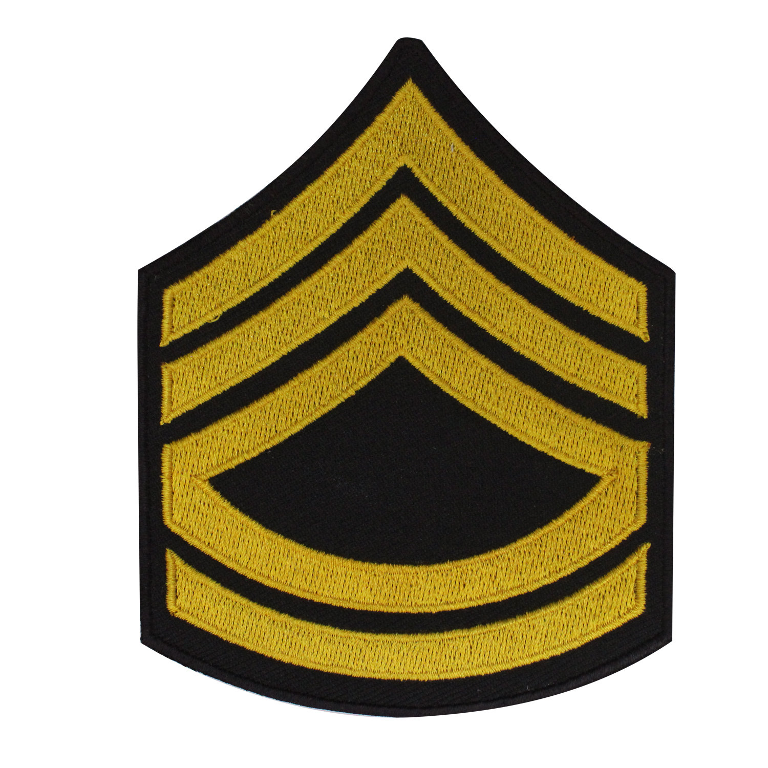 Military Stripe Patch Sergeant First Class Yellow Embroidered Iron on ...