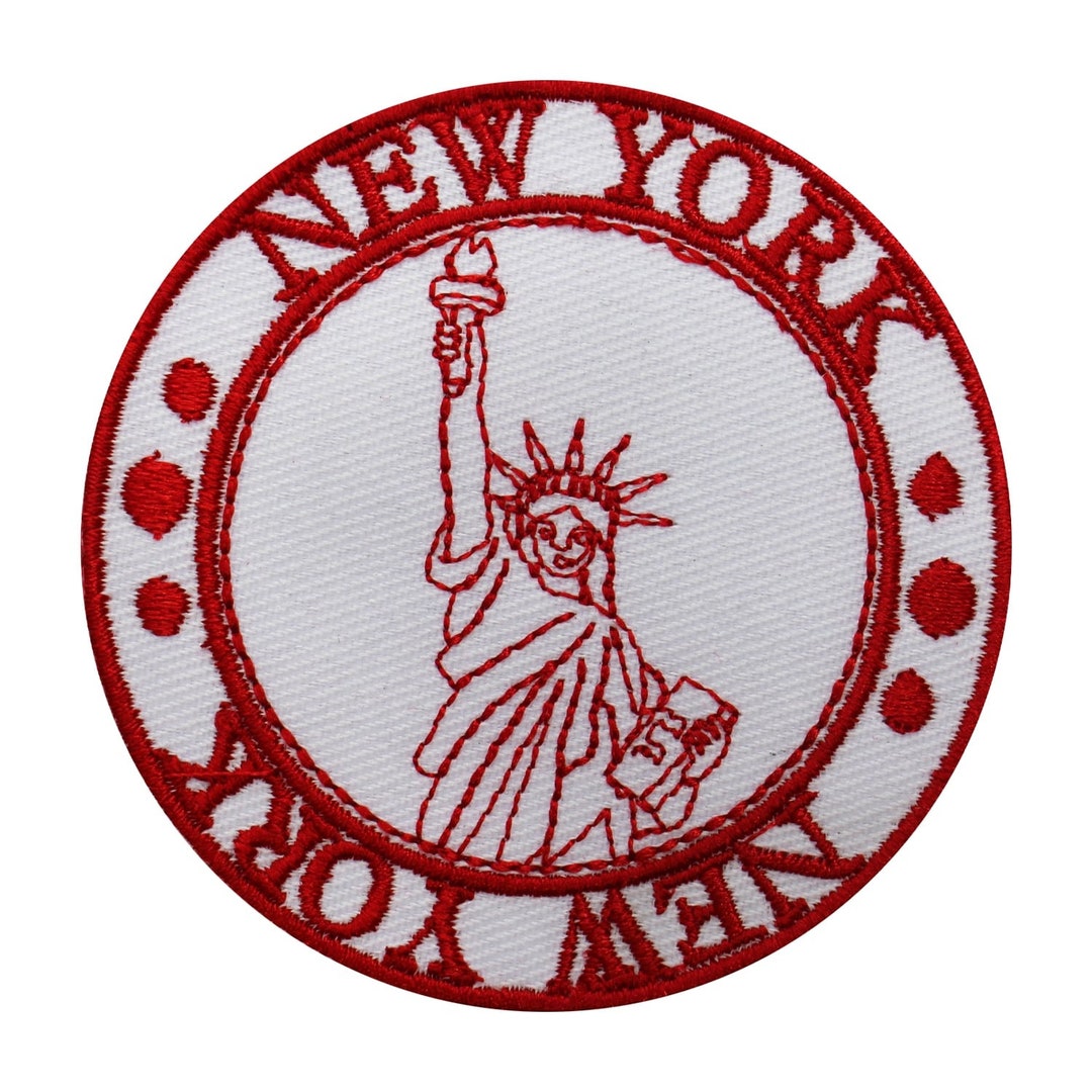 Traveler Stamp Patch, New York Patch, Travel Patch, Cool Patch ...