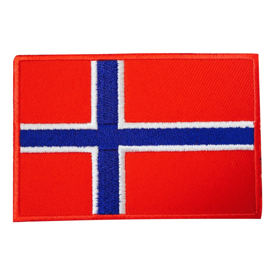 Norway National Flag Embroidered Iron on Sew on Patch Badge for Clothes ...