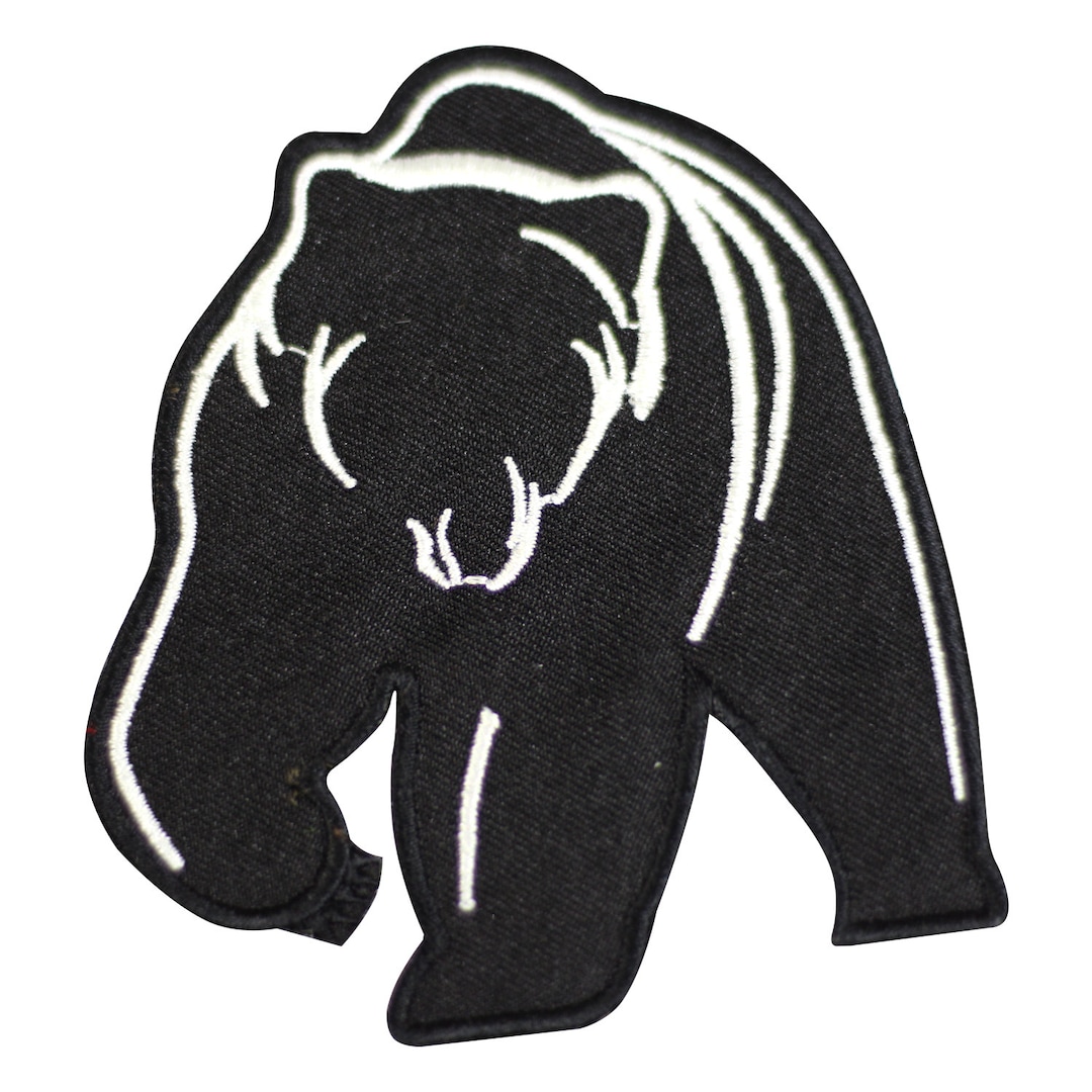 Grizzly Black Bear New Embroidered Iron on Sew on Patch Badge for ...
