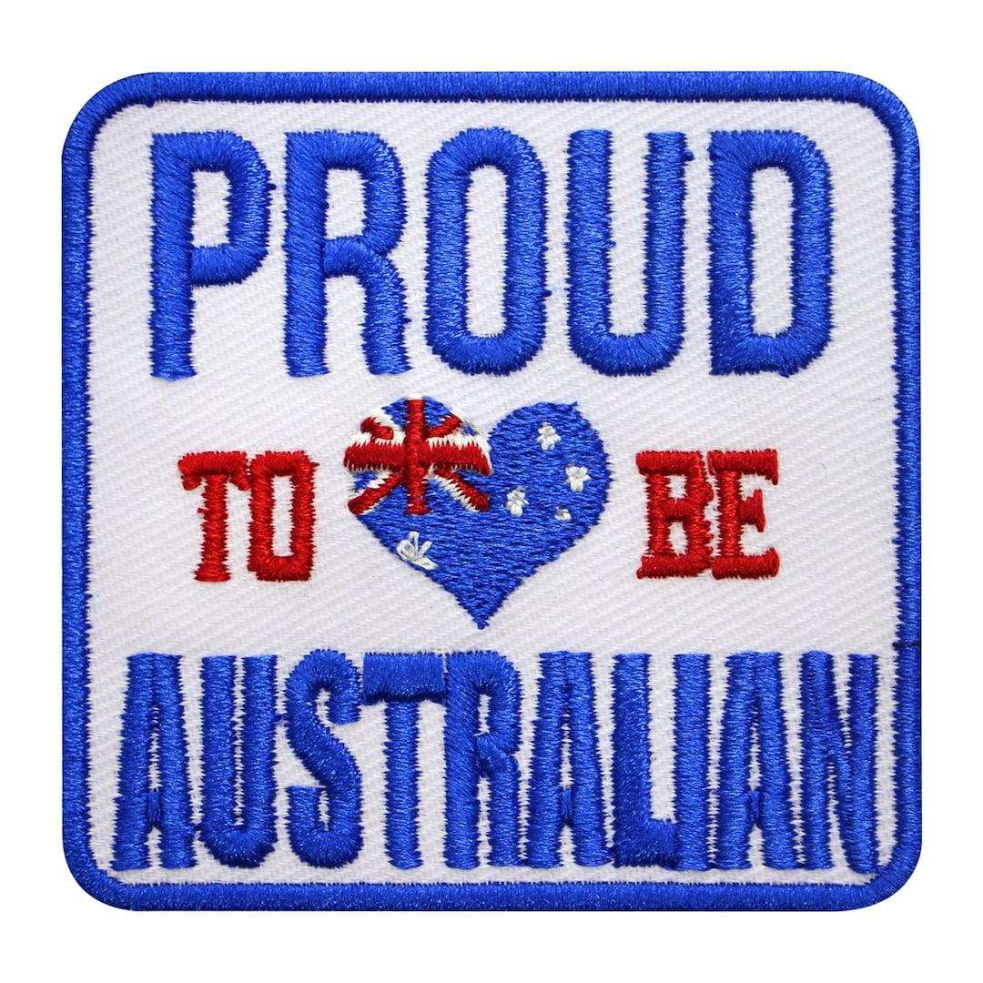 Australian Proud Patch, Australian Flag Patch Embroidered Iron on Sew ...