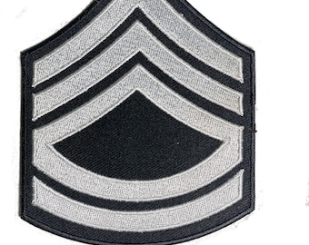 Military Stripe Patch Sergeant First Class Yellow Embroidered | Etsy