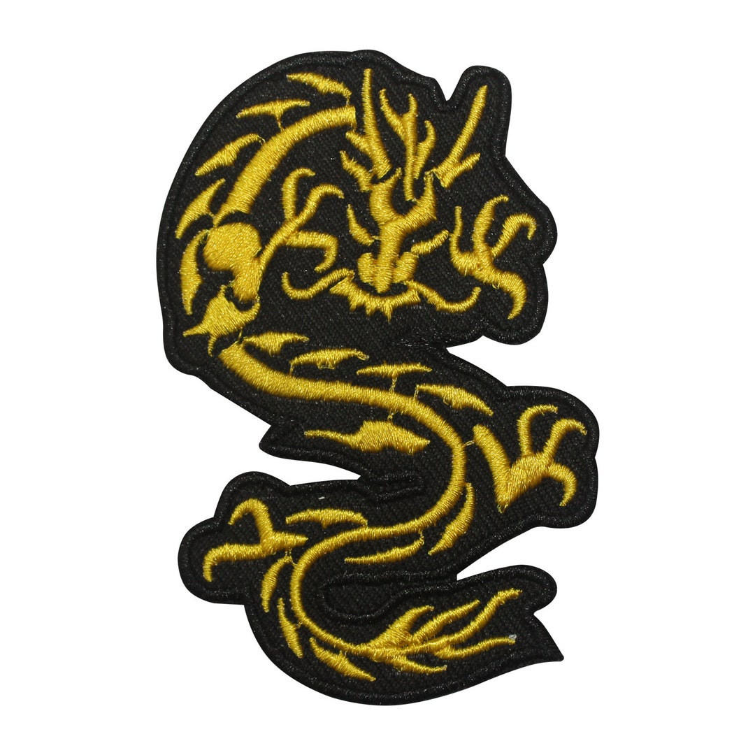 Chinese Dragon Patch Embroidered Iron on Sew on Patch Badge for Clothes ...