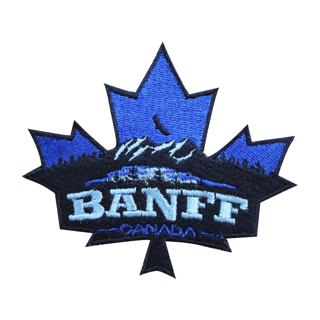 Canada Flag, Maple Leaf Patch, Banff Patch, Tourist Patch, Embroidered ...