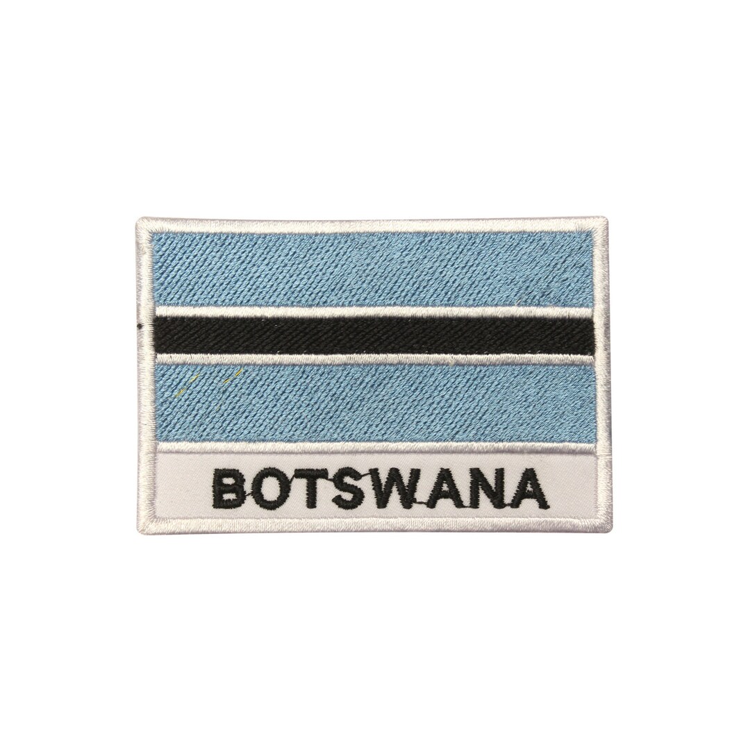 Botswana National Flag Embroidered Iron on Sew on Patch Badge for ...