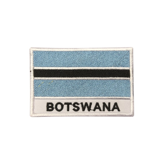 Botswana National Flag Embroidered Iron on Sew on Patch Badge | Etsy