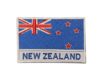 NEW ZEALAND National Flag Embroidered Iron on Sew on Patch Badge - Etsy