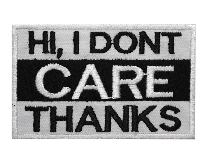 IDK. IDC. IDGAF. Removable Patch - Etsy