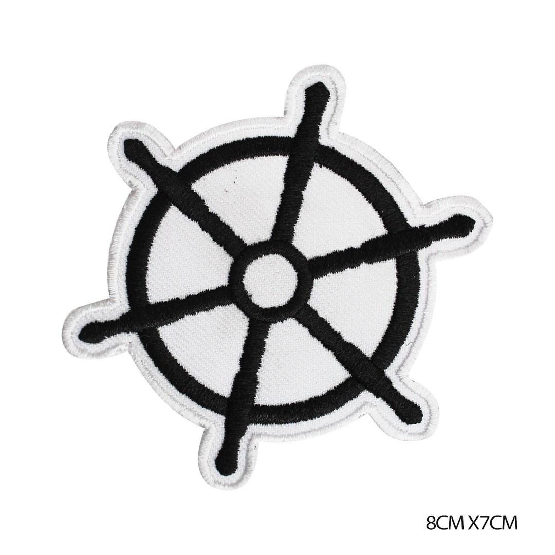 Sailor Patch, Ship Wheel PATCH, Boat Patch Embroidered Iron on Sew on ...