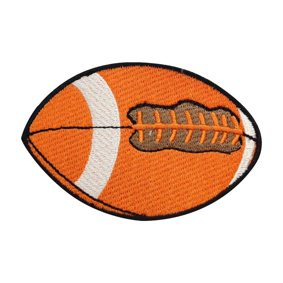 Vintage Football Orange Patch, Football Patch, Cool Patch Embroidered ...