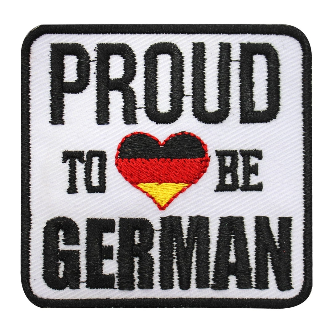 German Proud Patch, German Flag Patch Embroidered Iron on Sew on Patch ...