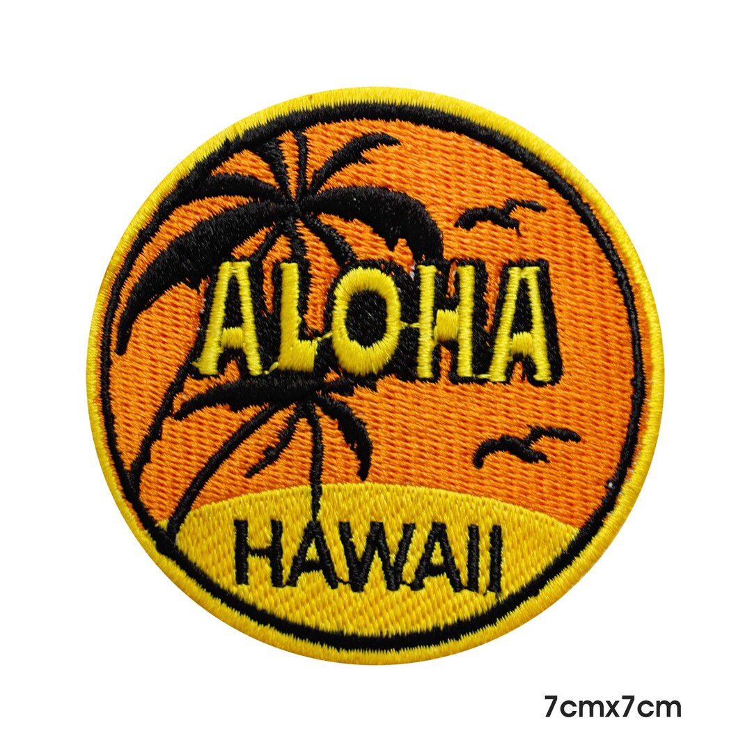 Aloha Hawaii Patch, Travel Hawaii Patch, Cool Patch Embroidered Iron on ...