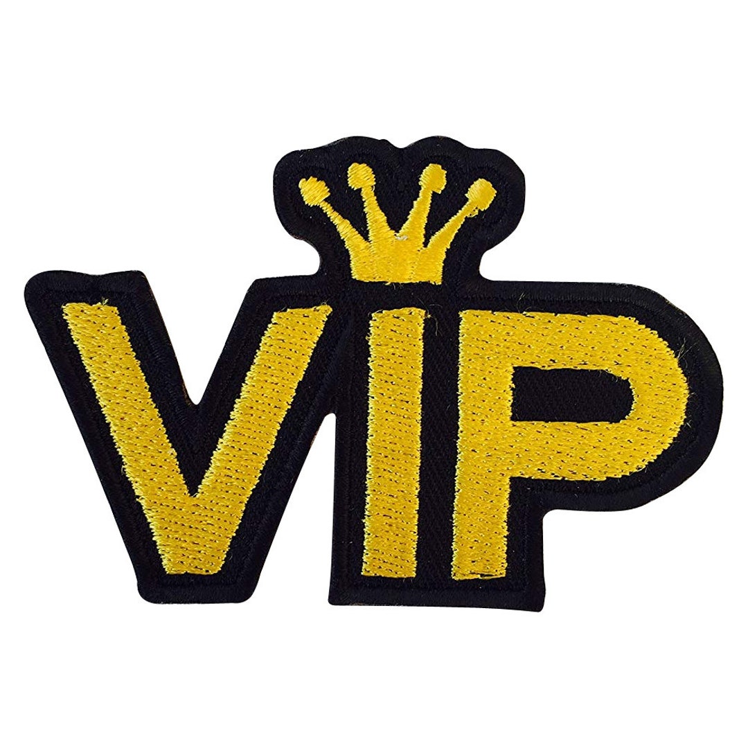 VIP Crown Patch Embroidered Iron on Sew on Patch Badge for Clothes Etc ...