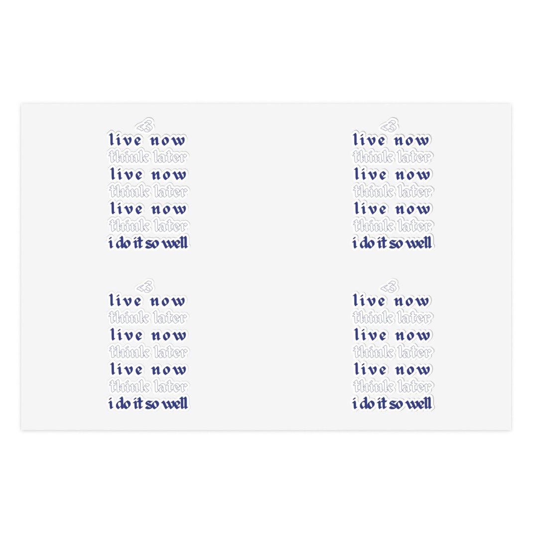 Tate Mcrae think Later Sticker Sheets, Song Lyrics, Decal Pack ...