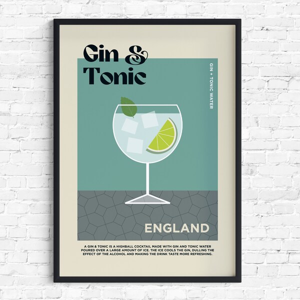 Gin Poster - Etsy
