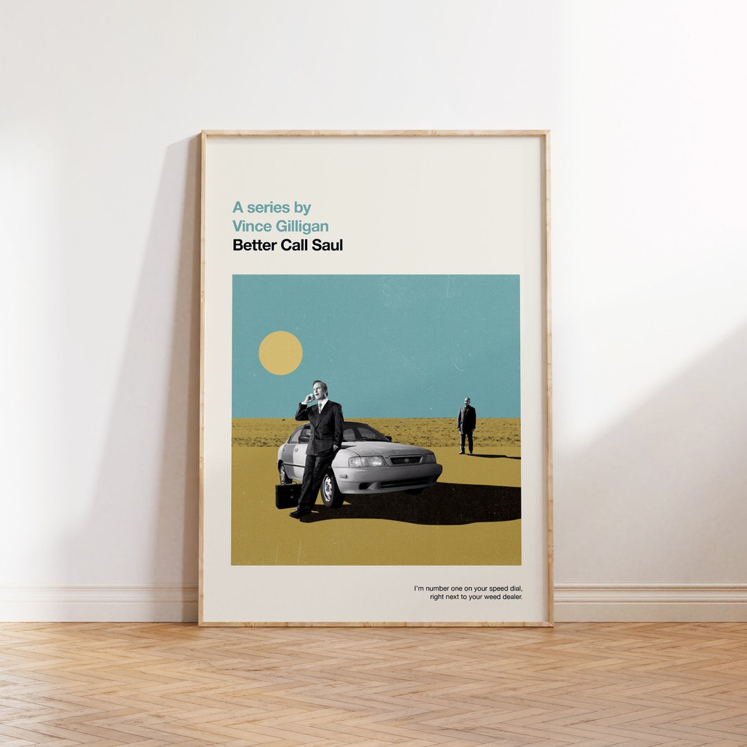 Better Call Saul Poster: Mid-century Modern Retro Art Print - Etsy