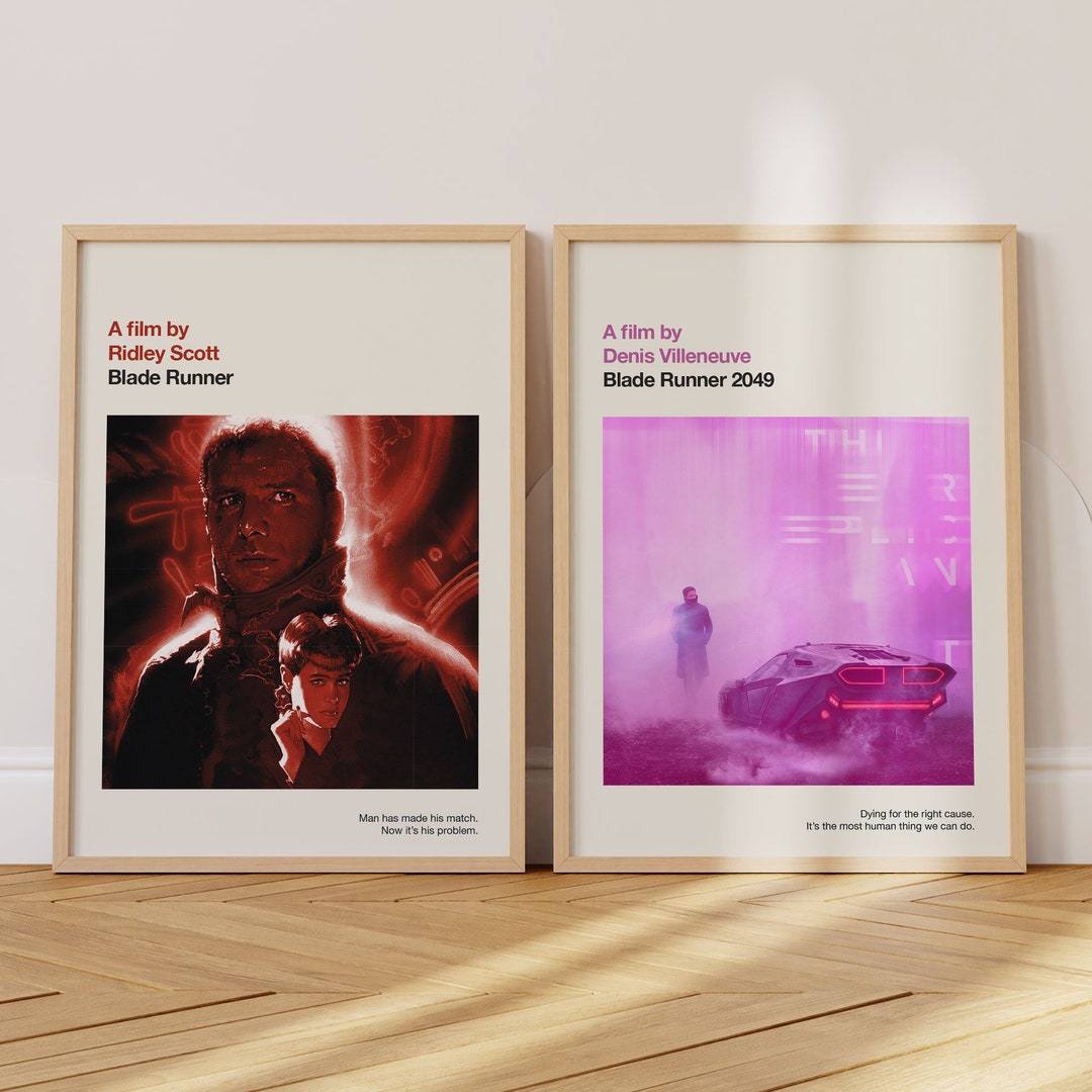 Blade Runner Prints Set - Movie Poster, Retro, Mid Century Modern ...