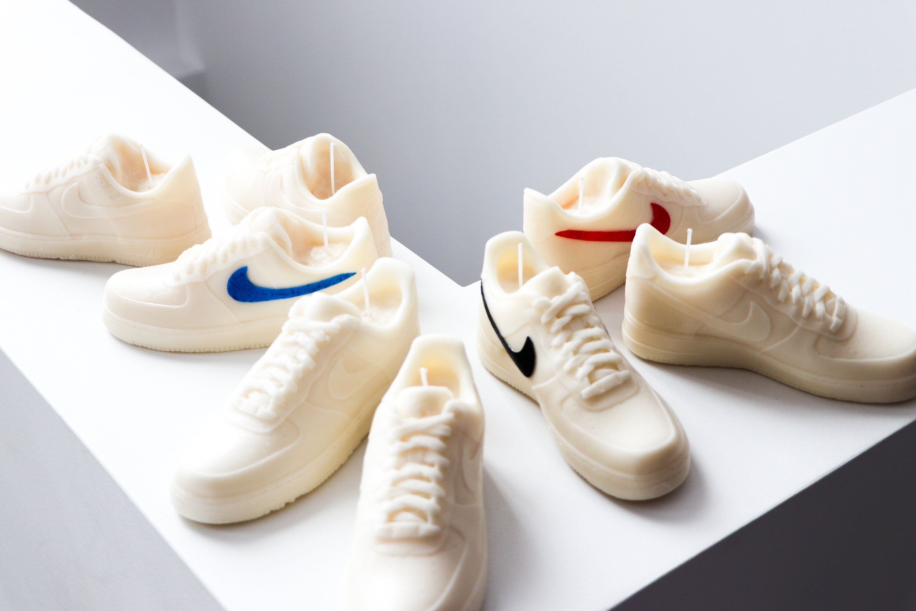 Nike Air Jordan 1 OG Hi High White Red Baby Candle Vegan - Etsy France