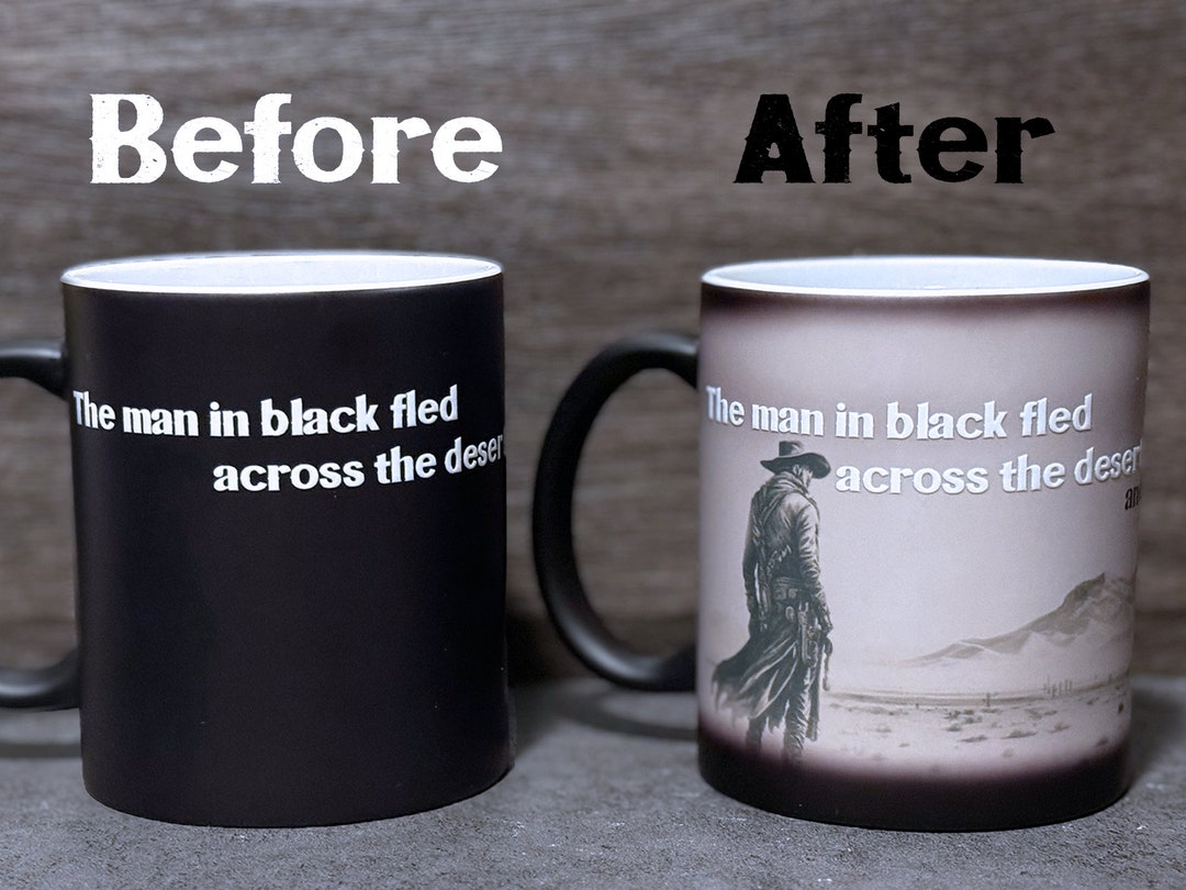 The Gunslinger and Man in Black Quote Mug With Hidden Desert Landscape ...