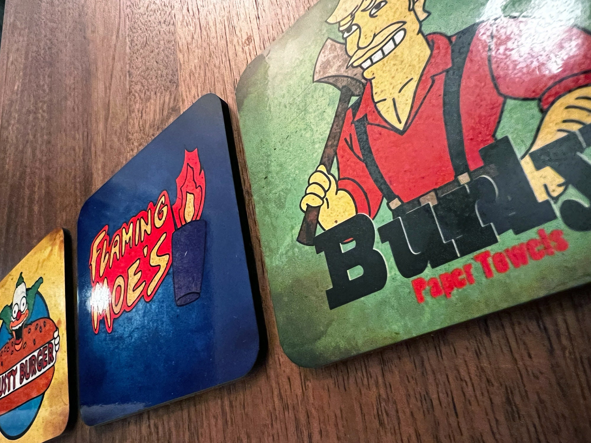 Vintage Simpsons Full Color Coasters - Etsy