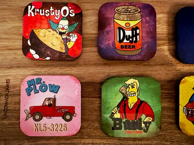 Vintage Simpsons Full Color Magnets - Etsy