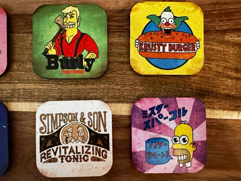 Vintage Simpsons Full Color Magnets - Etsy